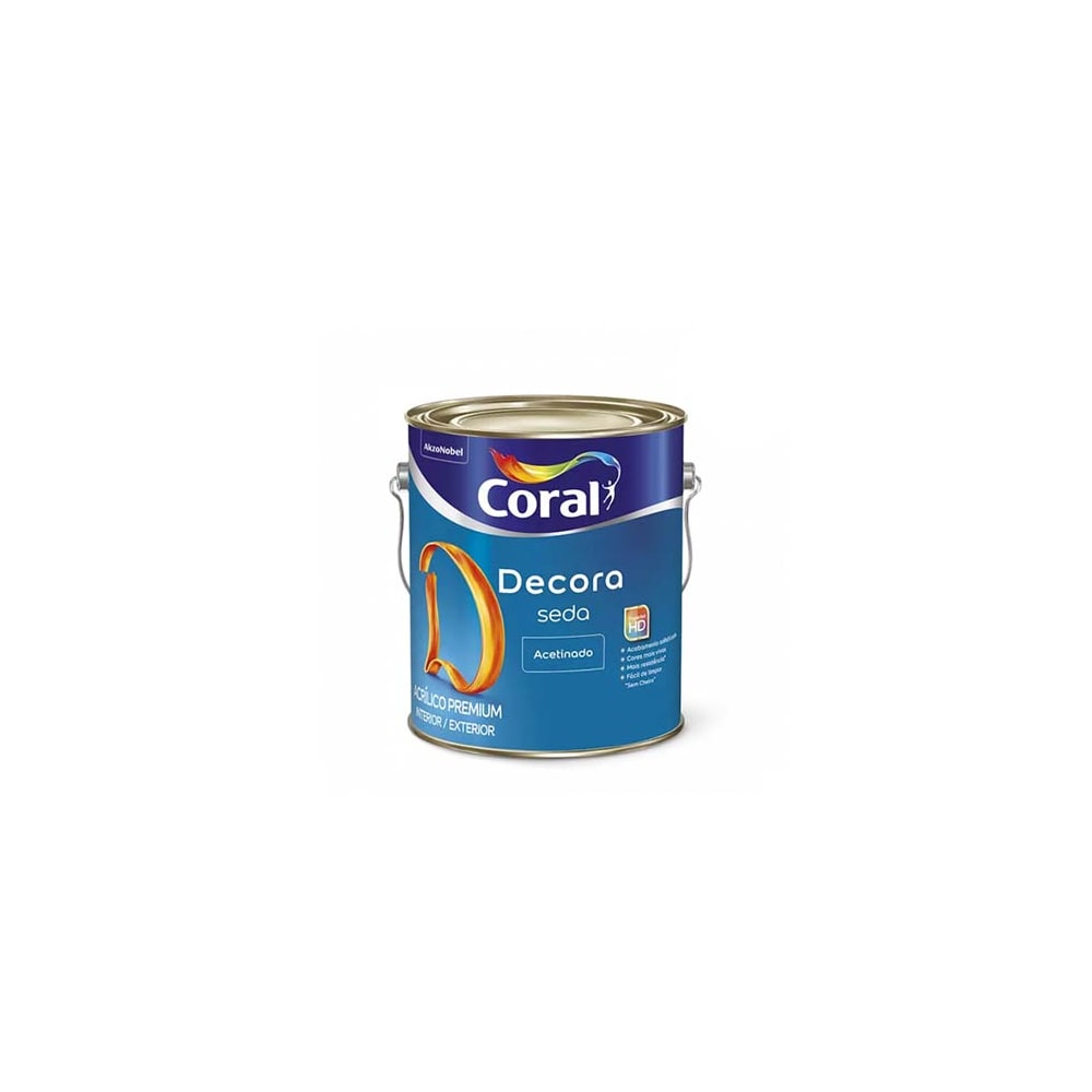 Decora Seda Acrílico Acetinado Branco 3,6L | Amauri Tintas