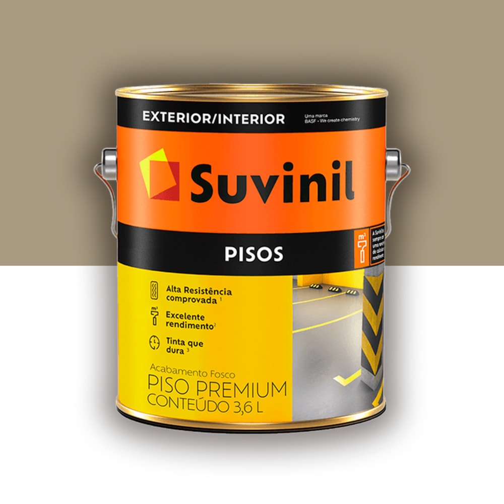 Tinta Piso Suvinil Concreto 3,6l Premium | Amauri Tintas